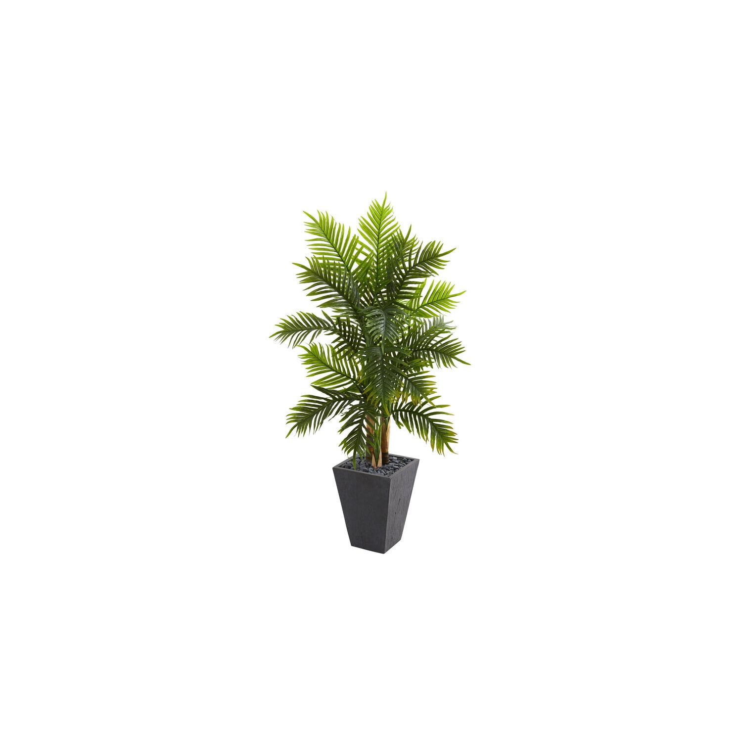 HomeStock 5.5Ft. Mediterranean Magic Palm Artificial Tree In Slate ...