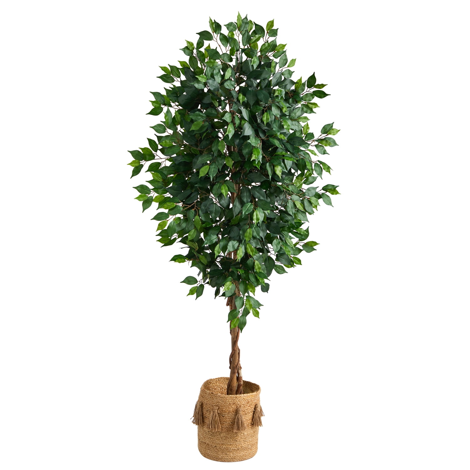 HomeStock 6Ft. Seaside Serenity Artificial Tree With Trunk In Handmade ...