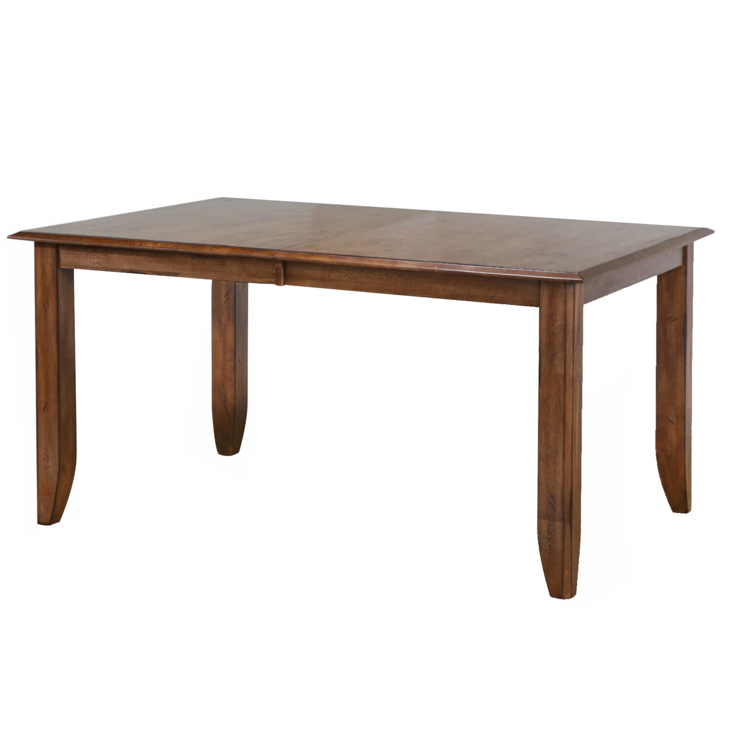 HomeStock 72" Rectangular Extendable Dining Table , Amish Brown , Seats 8 - Walmart.com
