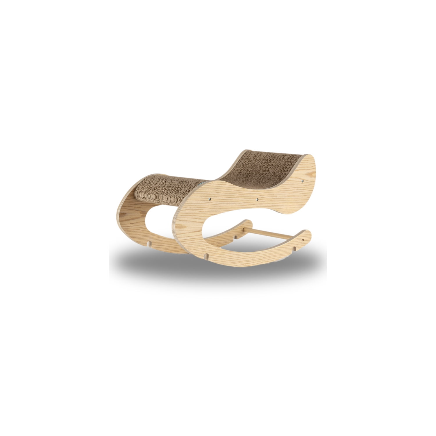 HomeStock Allure Wood Medium Wooden Cat Rocking Chair with Detachable ...