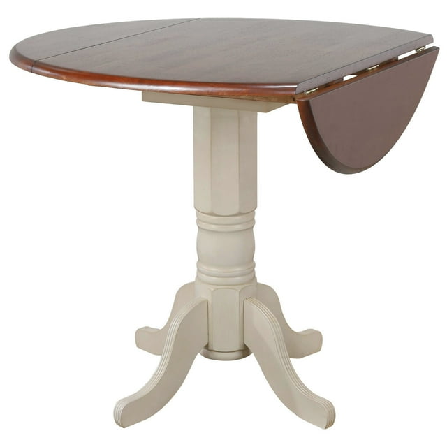 HomeStock Art Deco Dreams 42" Round Extendable Drop Leaf Pub Table ...