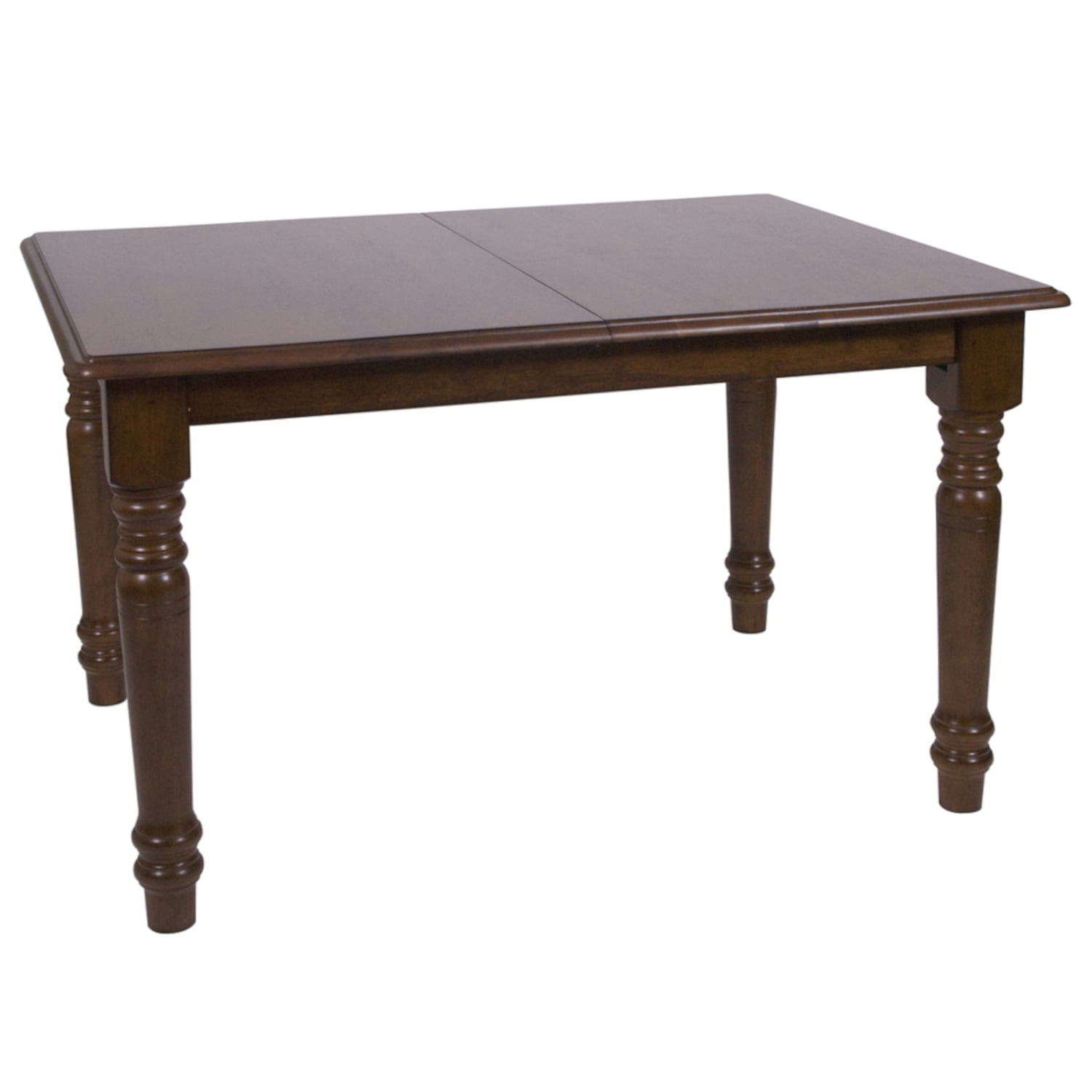 Extendable Dining Table 60" Rectangular Butterfly Leaf Table Wood Seats ...