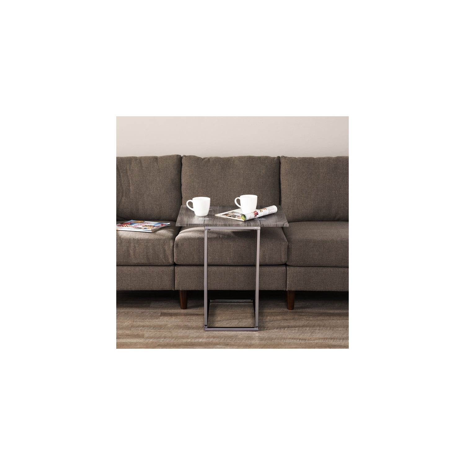 HomeStock Art Deco Dreams Expandable C-Table - Slim High Gloss Frame ...