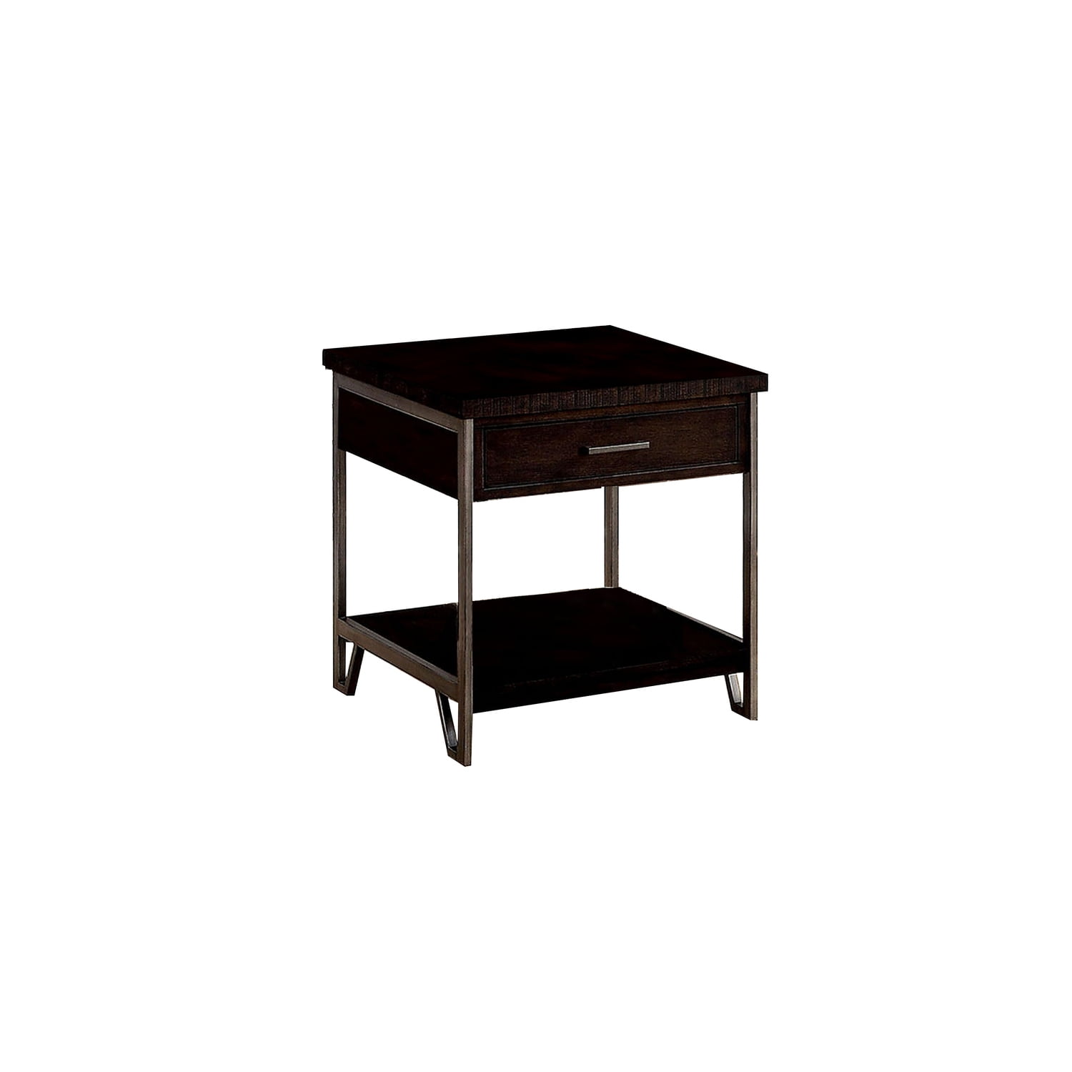 HomeStock Art Nouveau Allure End Table 23 x 23.5 x 23.5 Inch Wooden ...