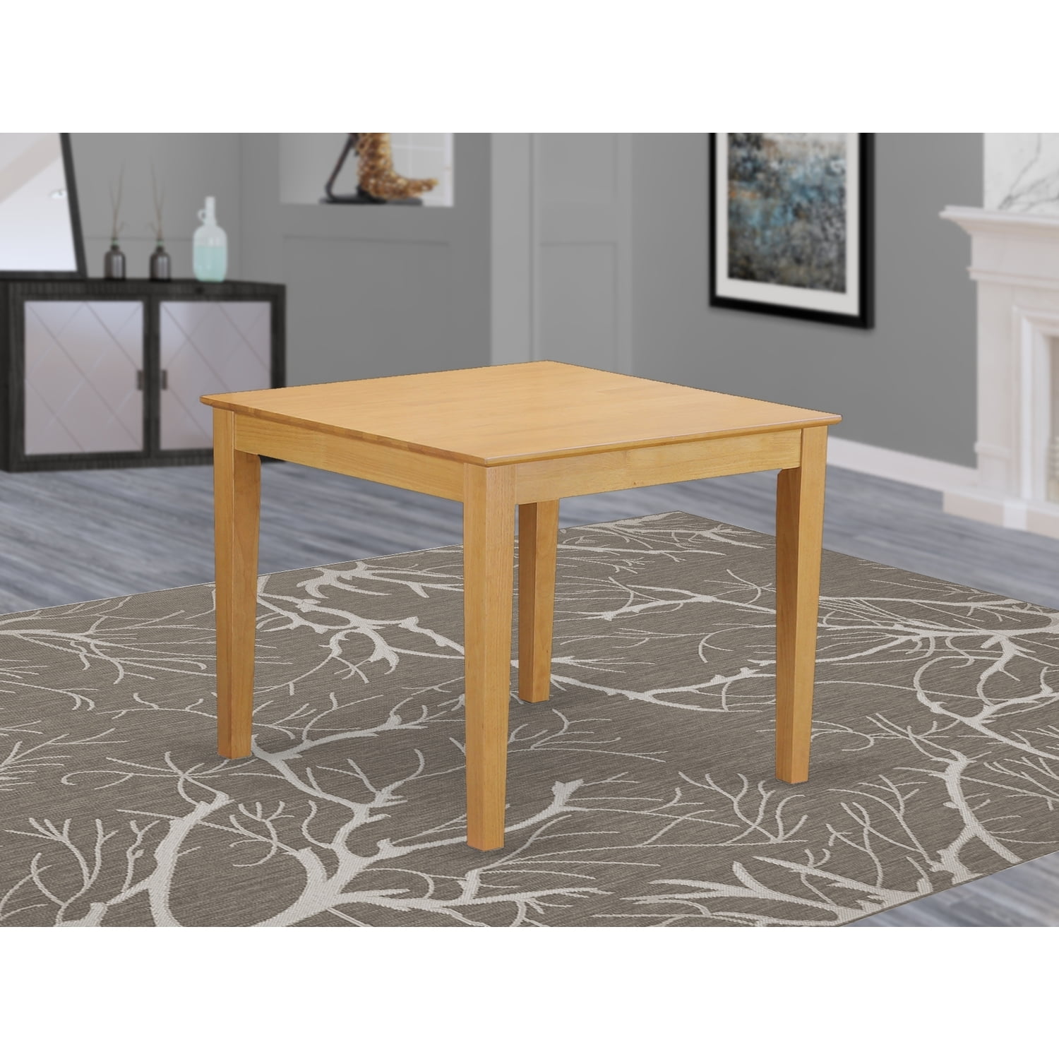 HomeStock Art Nouveau Allure Square Dining Table - Walmart.com