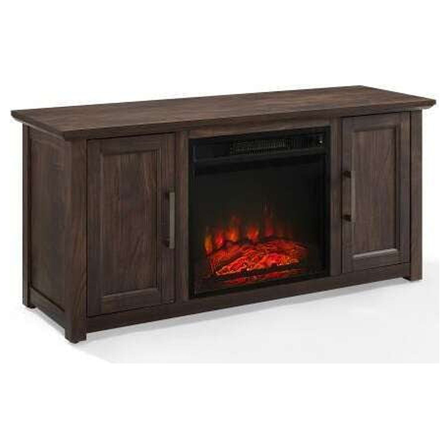 48" Low Profile TV Stand - Rustic TV Console with Storage & Cable ...