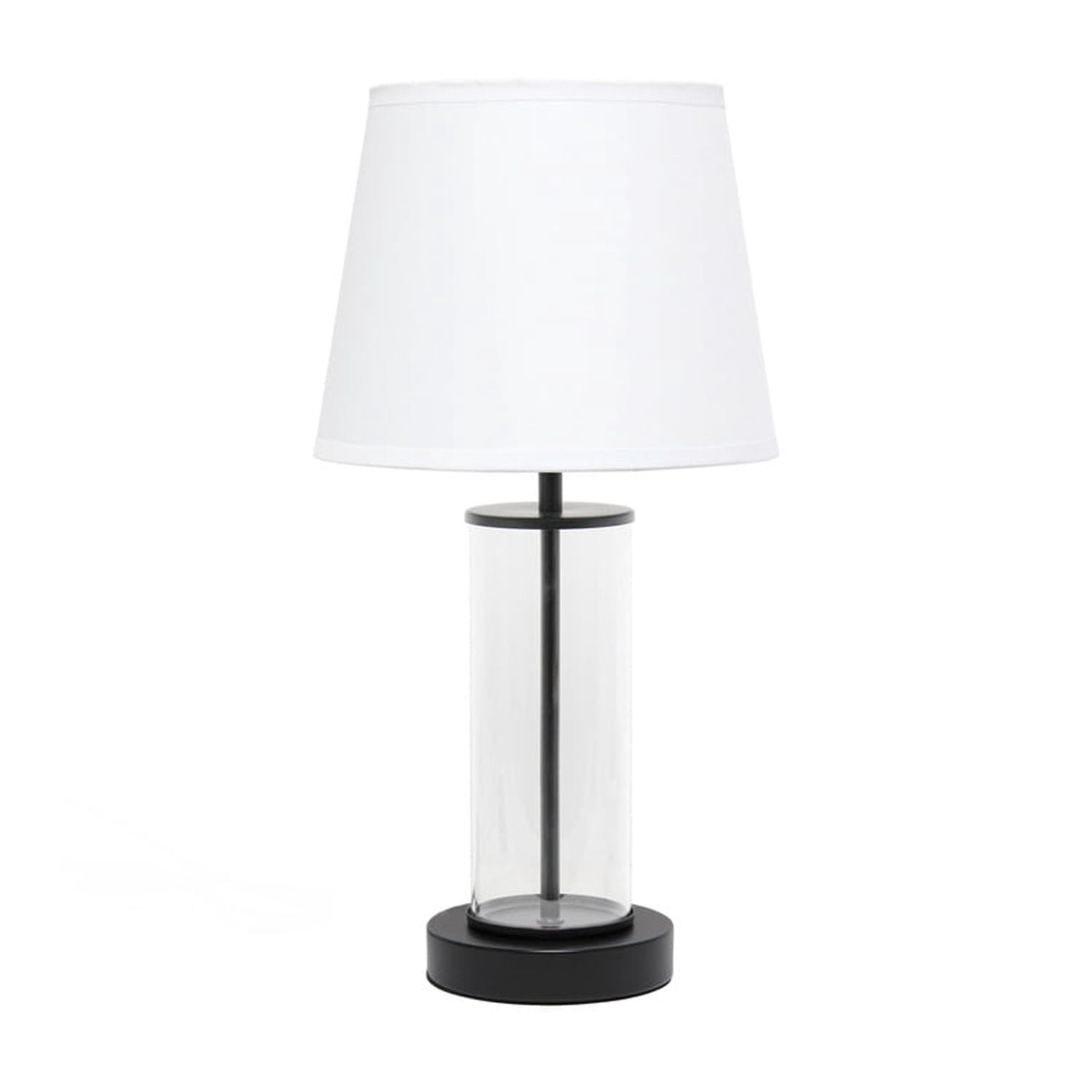 HomeStock Artisanal Abode Encased Metal and Clear Glass Table Lamp from ...
