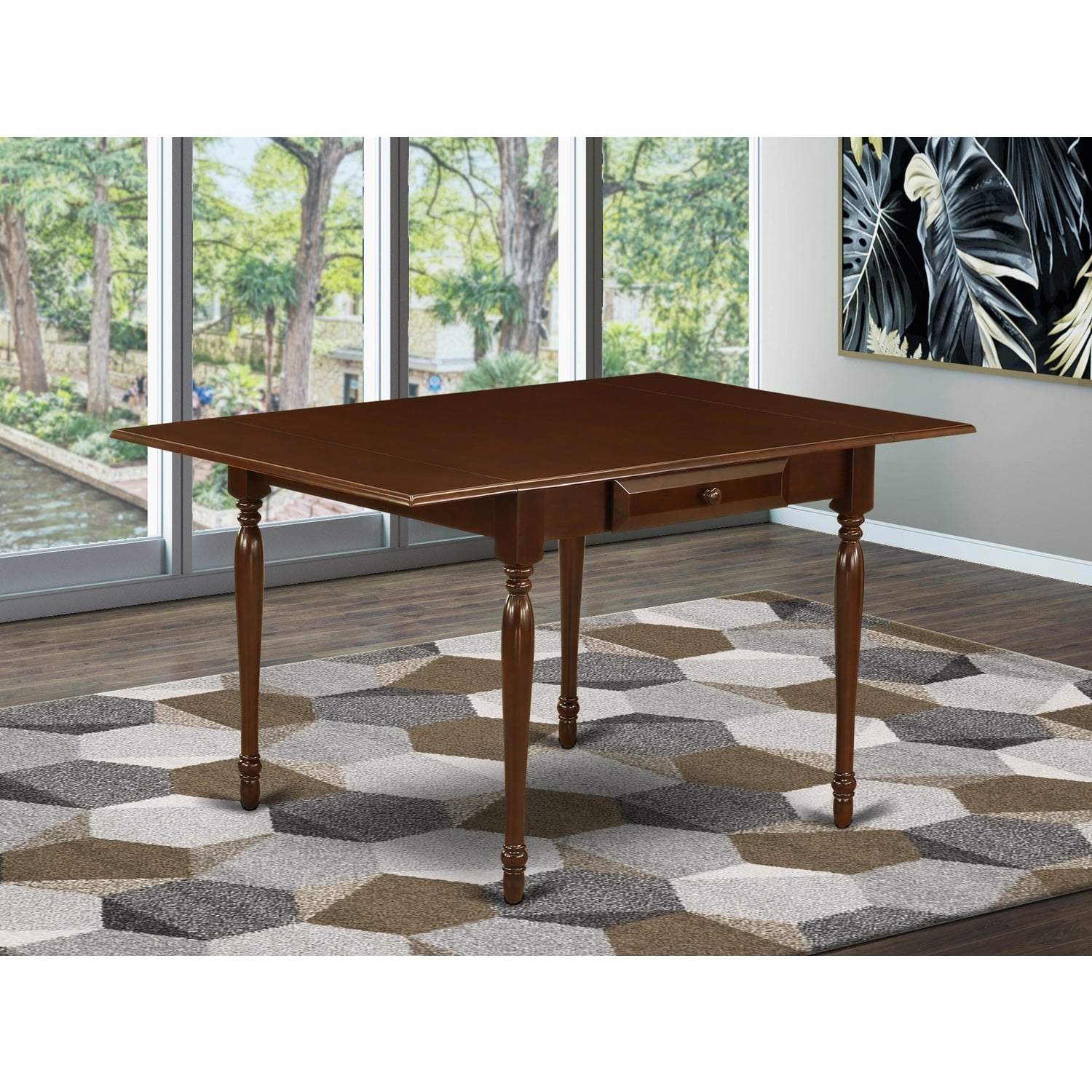 HomeStock Artisanal Attic Kitchen Rectangle Dining Table Top with 2 ...