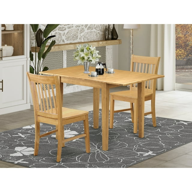 HomeStock Artistic Accomplishment 3Pc Dining Table Set Features A Small ...