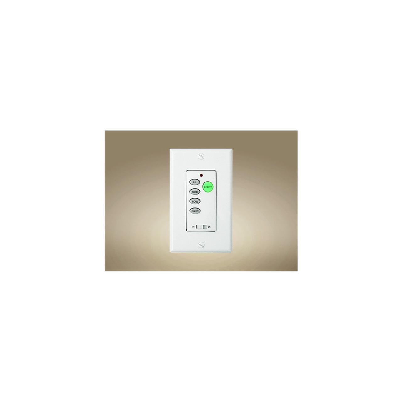Ceiling Fan Wall Control - White Finish, 3-Speed, Light Control, Easy ...