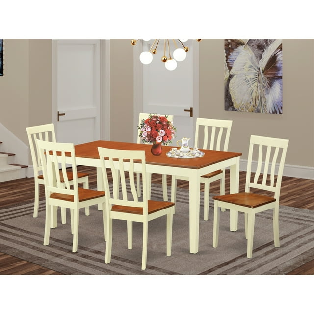 HomeStock Asian Aesthetics Table Set -Table And Dining Chairs - Walmart.com