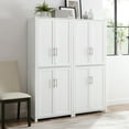 HomeStock Asian Allure 2Pc Pantry Set White - 2 Pantries - Walmart.com
