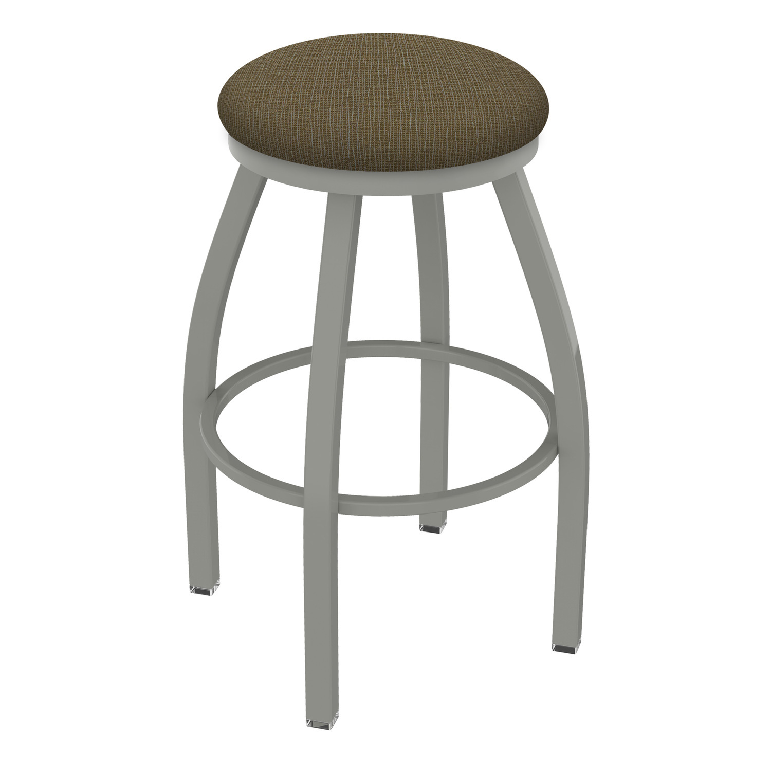 HomeStock Asian Allure Stool 25" Swivel Counter with Anodized Nickel ...