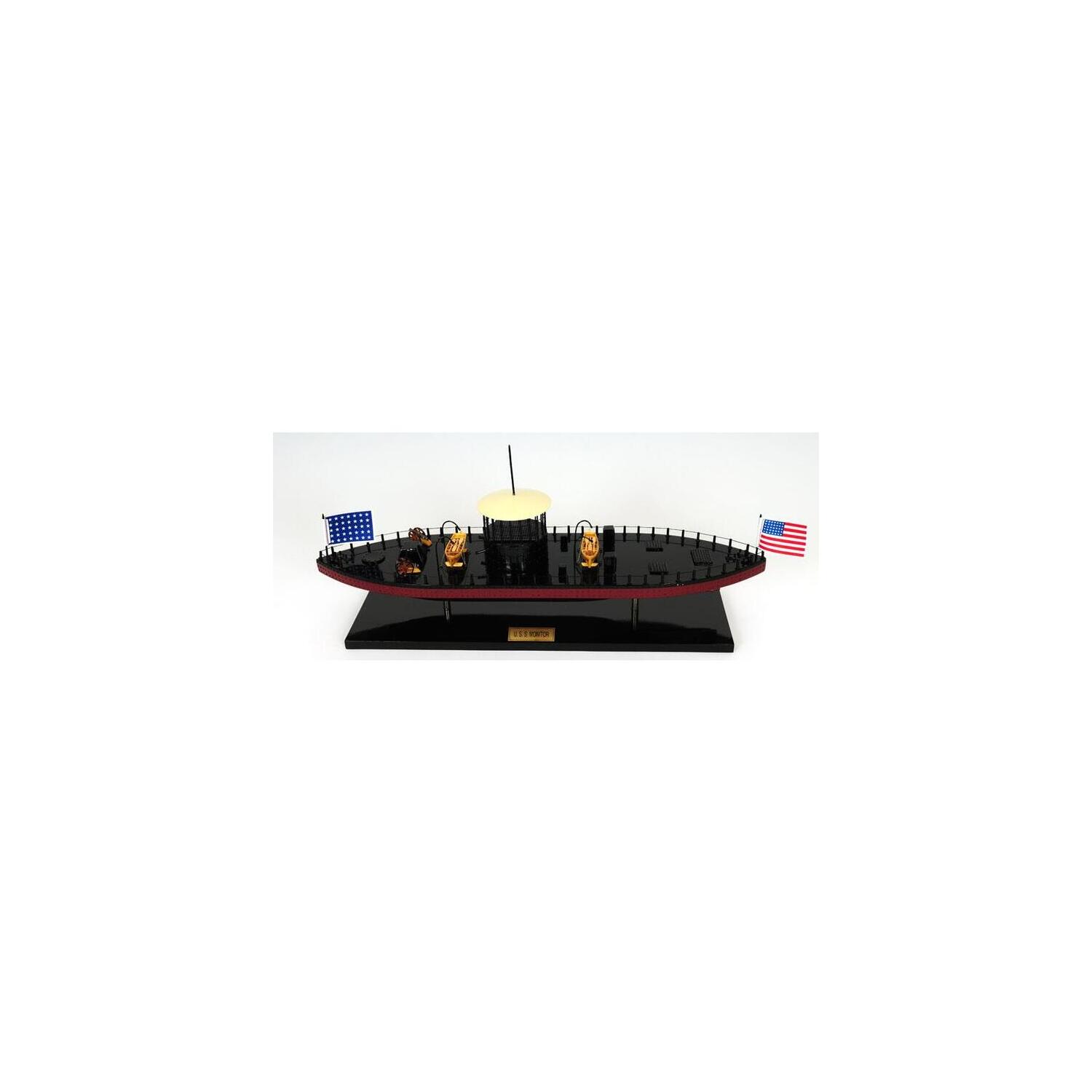 HomeStock Asian Fusion USS Monitor Civil War Ship Model Includes ...