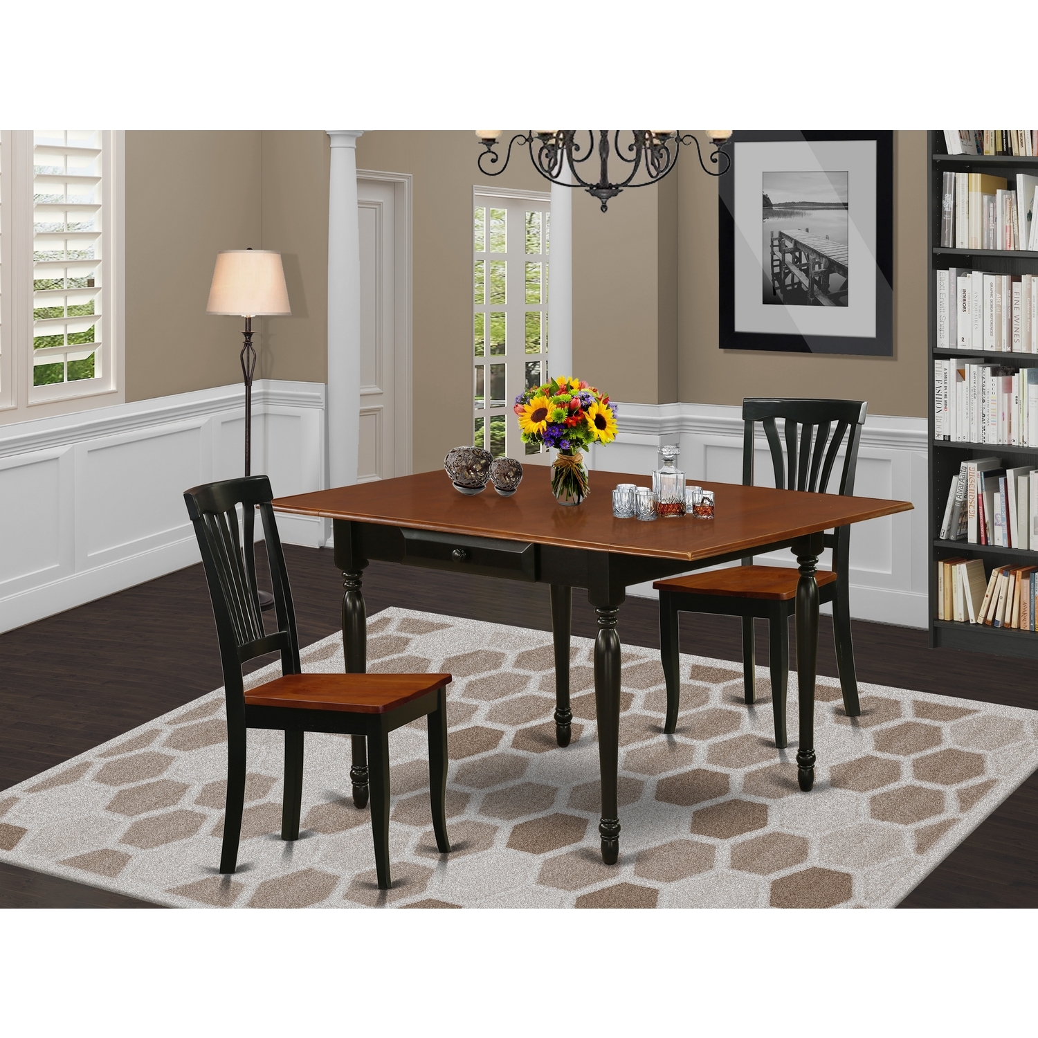 HomeStock Baroque Beauty 3Pc Dining Table Set Contains A Small Kitchen ...