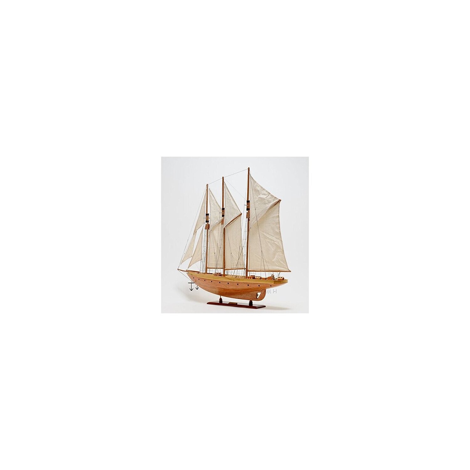HomeStock Baroque Beauty Atlantic Yacht Sailboat Model, Schooner, 36.5 ...