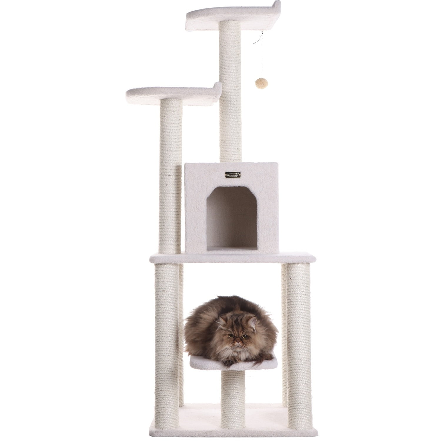 HomeStock Baroque Beauty Classic Cat Tree, 28"x27"x62", Five Levels ...