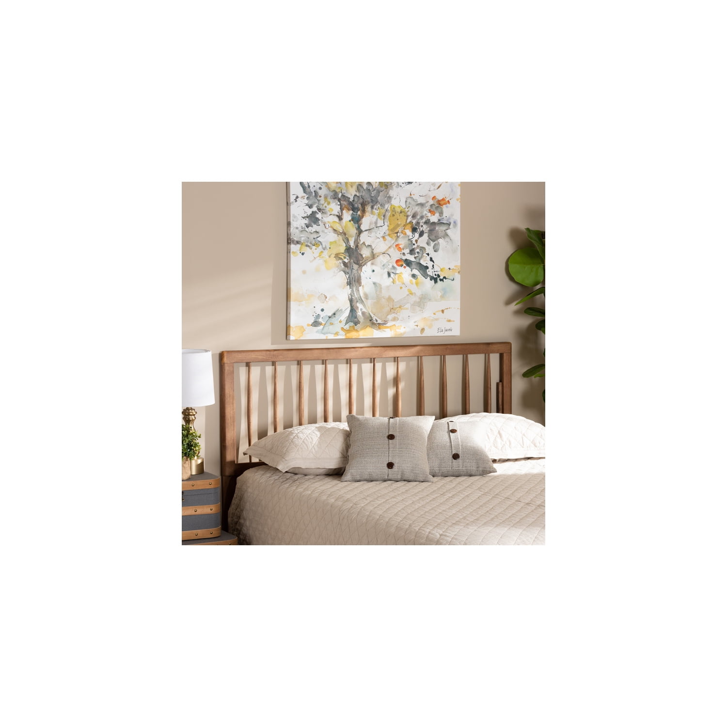 HomeStock Baroque Beauty Modern and Contemporary Ash Walnut Finished ...