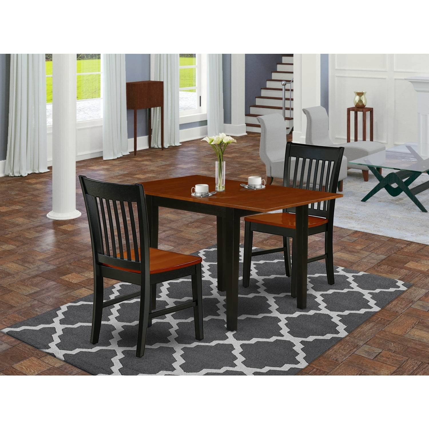 HomeStock Baroque Bonanza 3Pc Kitchen Table Set Offers A Small Kitchen ...
