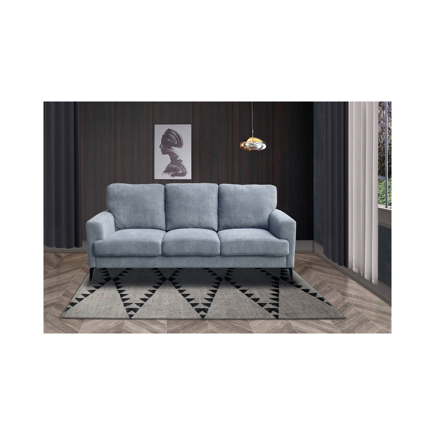 HomeStock Baroque Bonanza Black 3-Piece Coffee and End Table Set - MDF Tabletops, Black Metal ...