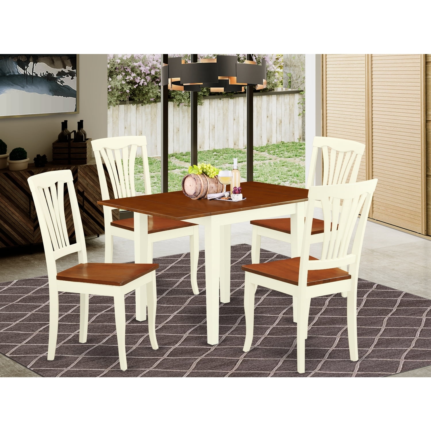 HomeStock Baroque Bonanza Kitchen Dining Table Set 5 Pc- 4 Outstanding ...