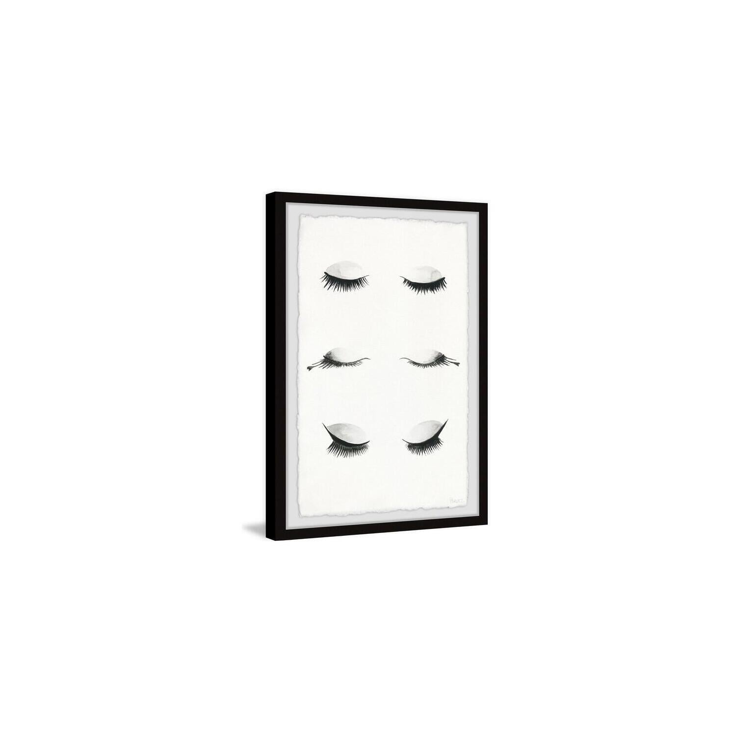 HomeStock Beachy Beauty Lashes Fleek Framed Painting Print ...
