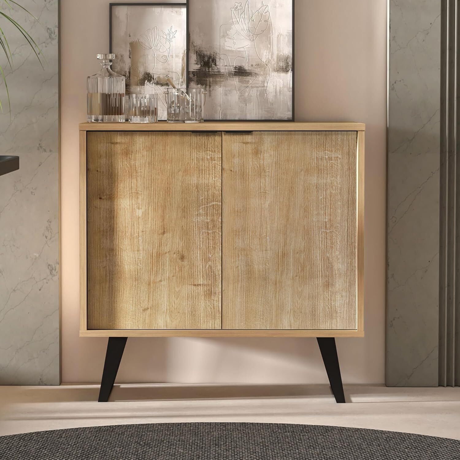 HomeStock Bohemian Bliss Sideboard Buffet Versatile Kitchen Storage ...