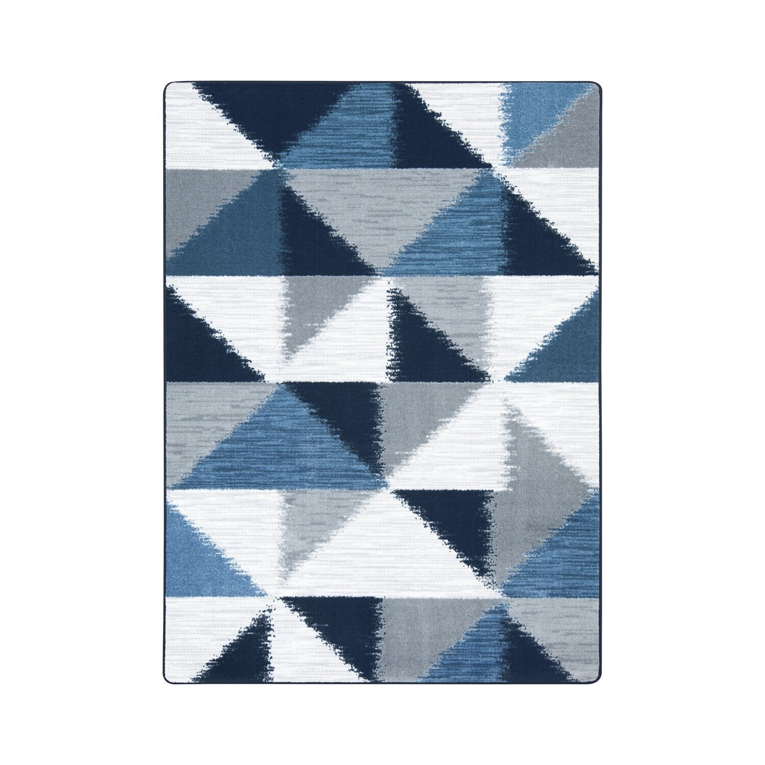 HomeStock Boho Beauty Velvety Carpet, 5'4" x 7'8", Lapis, StainSmart ...