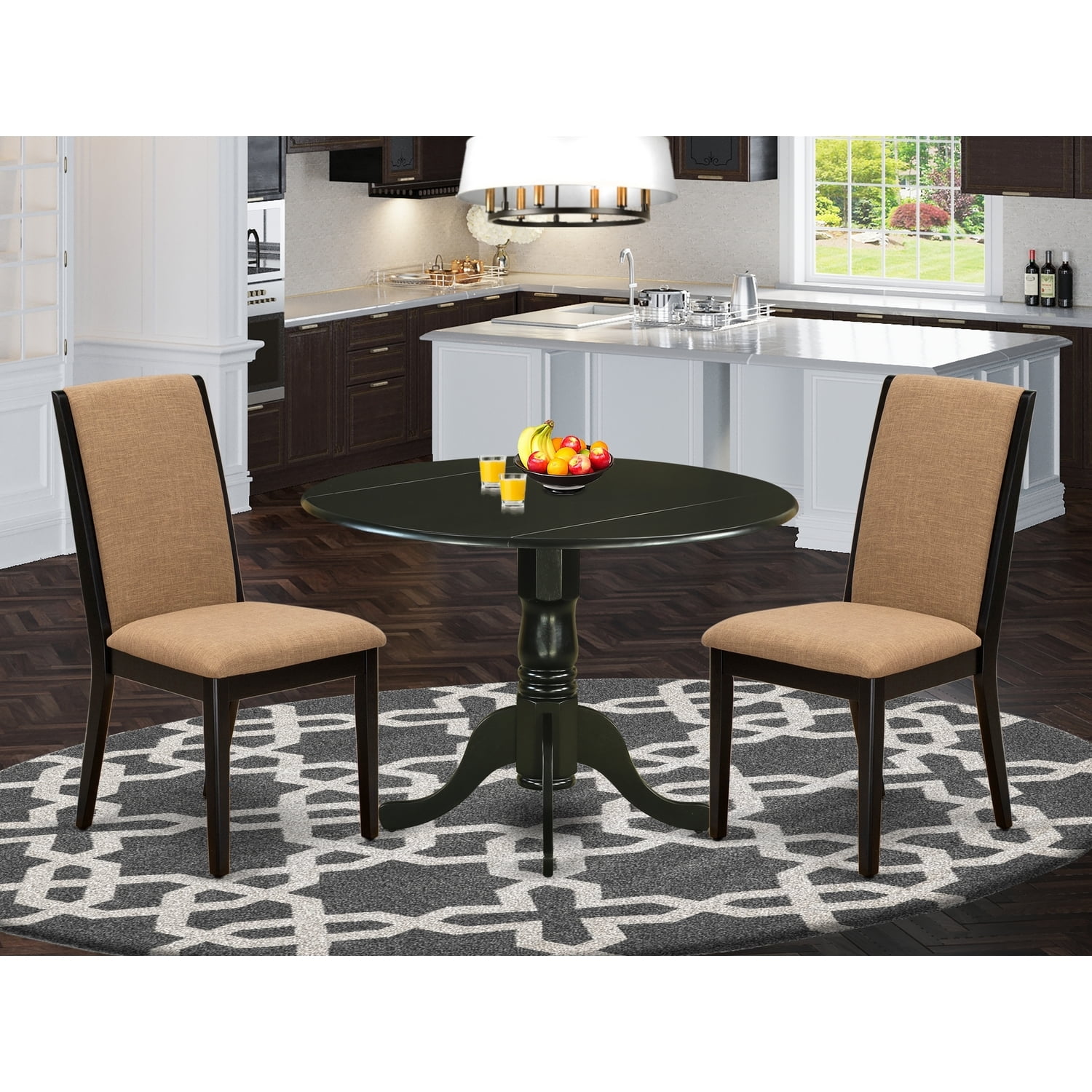 HomeStock Classic Charm 3-Pc Table And Chairs Dining Set ncluded A ...