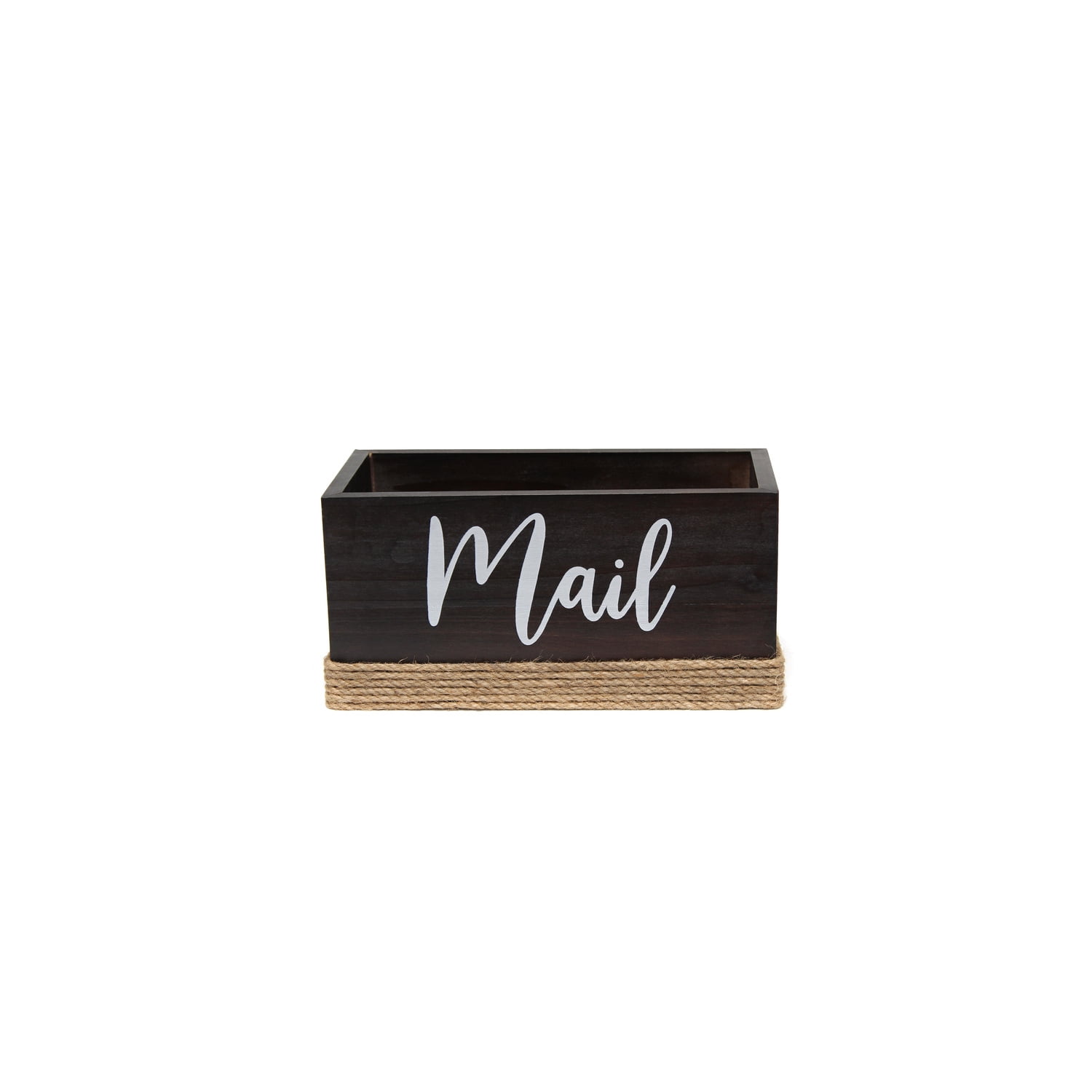 HomeStock Coastal Charm Rustic Wood Decorative Mail Holder, Bills and ...