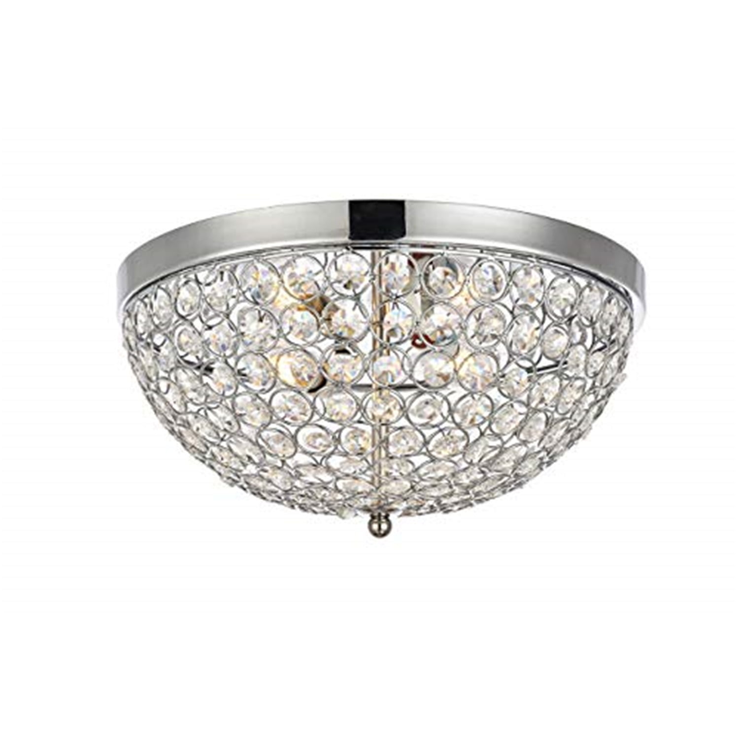 Coastal Flush Mount Ceiling Light - Modern Chrome Finish - Home Decor ...