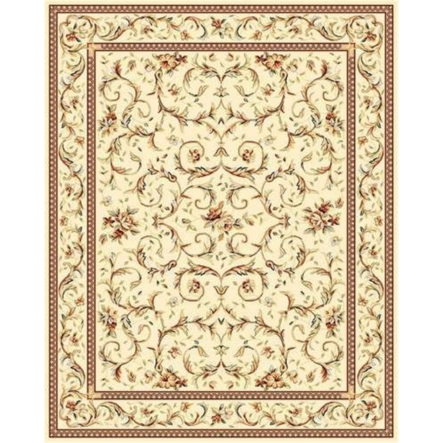 HomeStock Coastal Cottage Area Rug- Polypropylene, 2150Gr/Sqm -Ivory ...