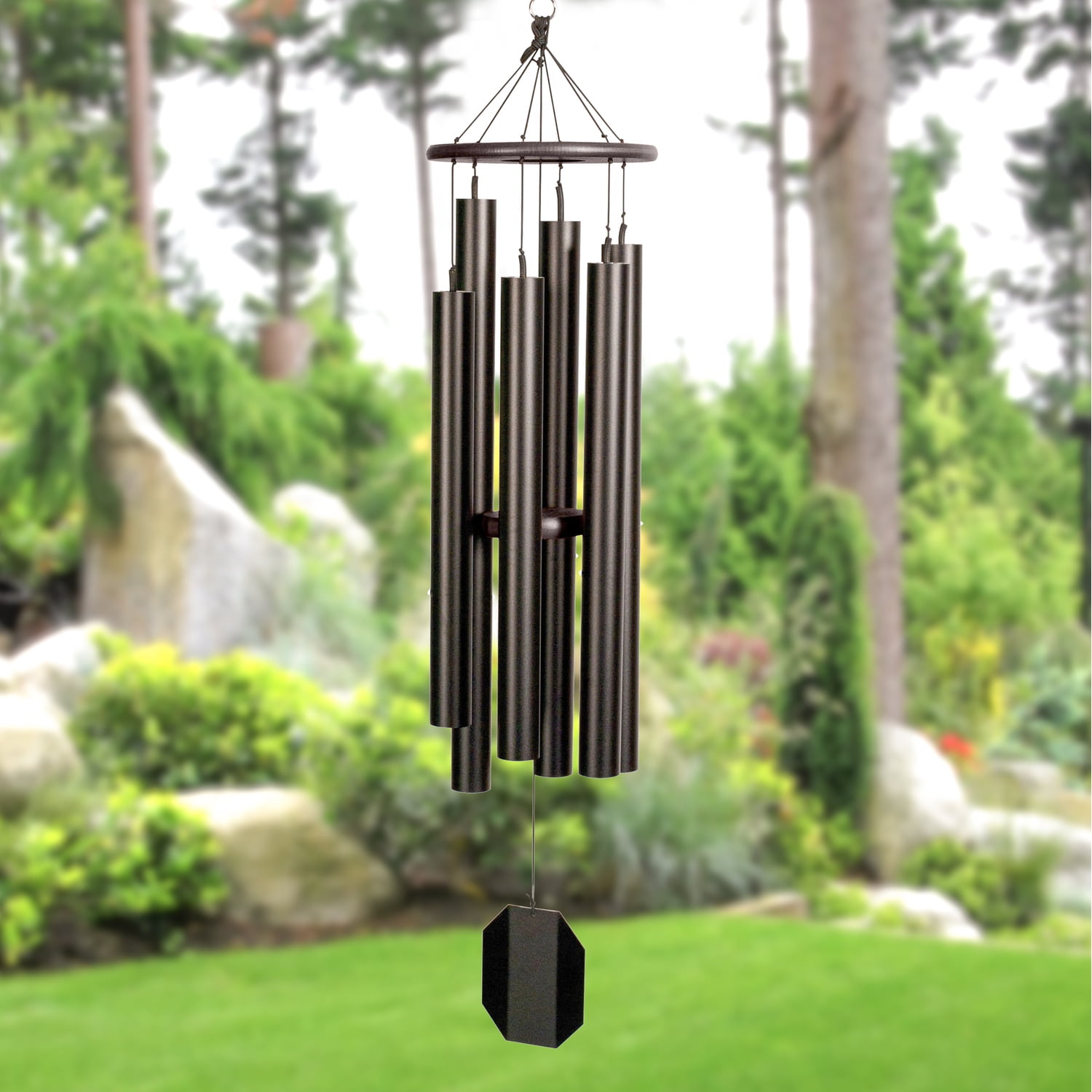 HomeStock Coastal Cottage Wind Chime made with powder coated Aluminum ...