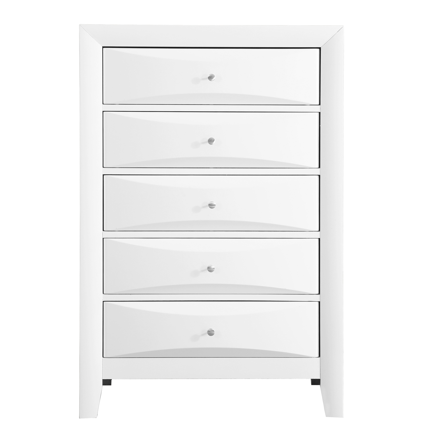HomeStock Contemporary Chic 5-Drawer Chest of Drawers, 32" L x 17" W x ...