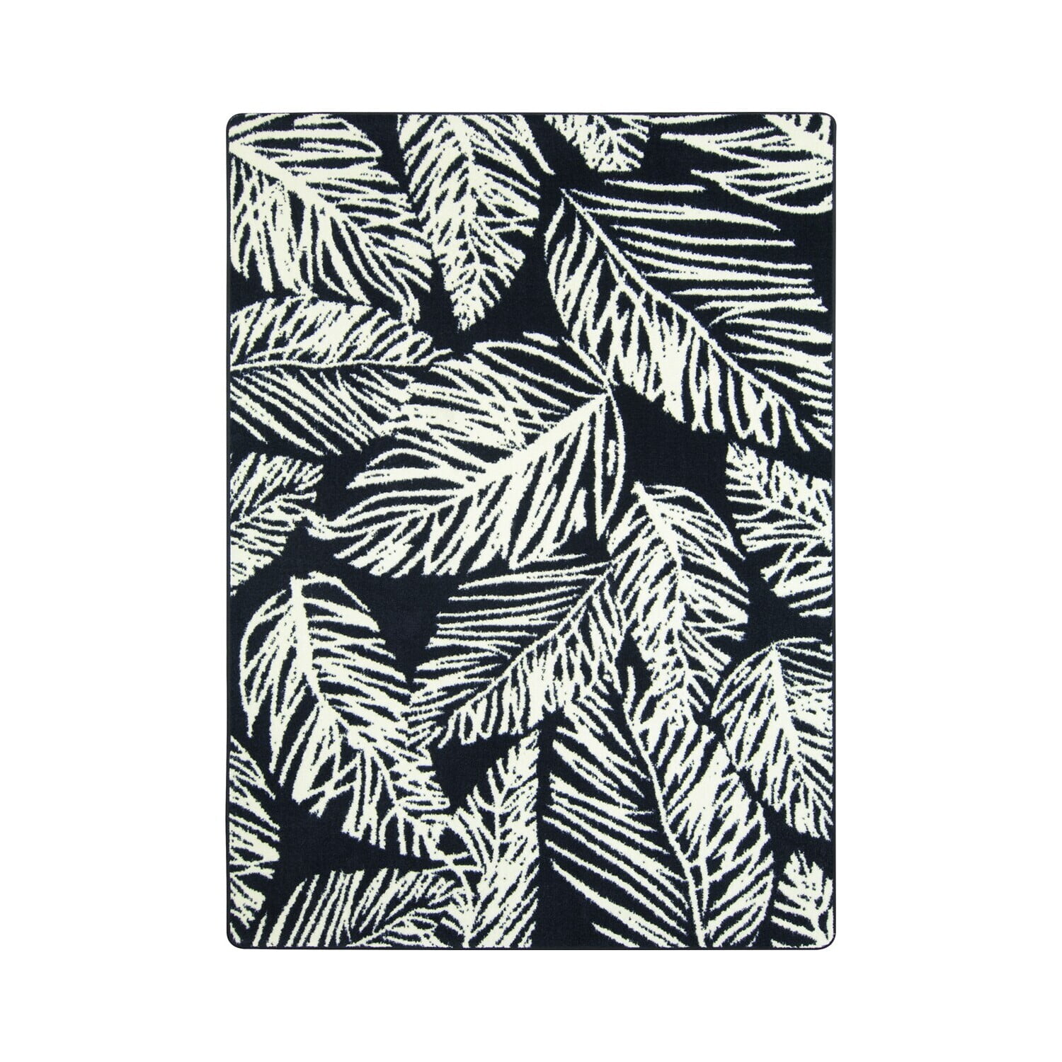 HomeStock Contemporary Cool Area Rug, 7'8" x 10'9", Midnight ...