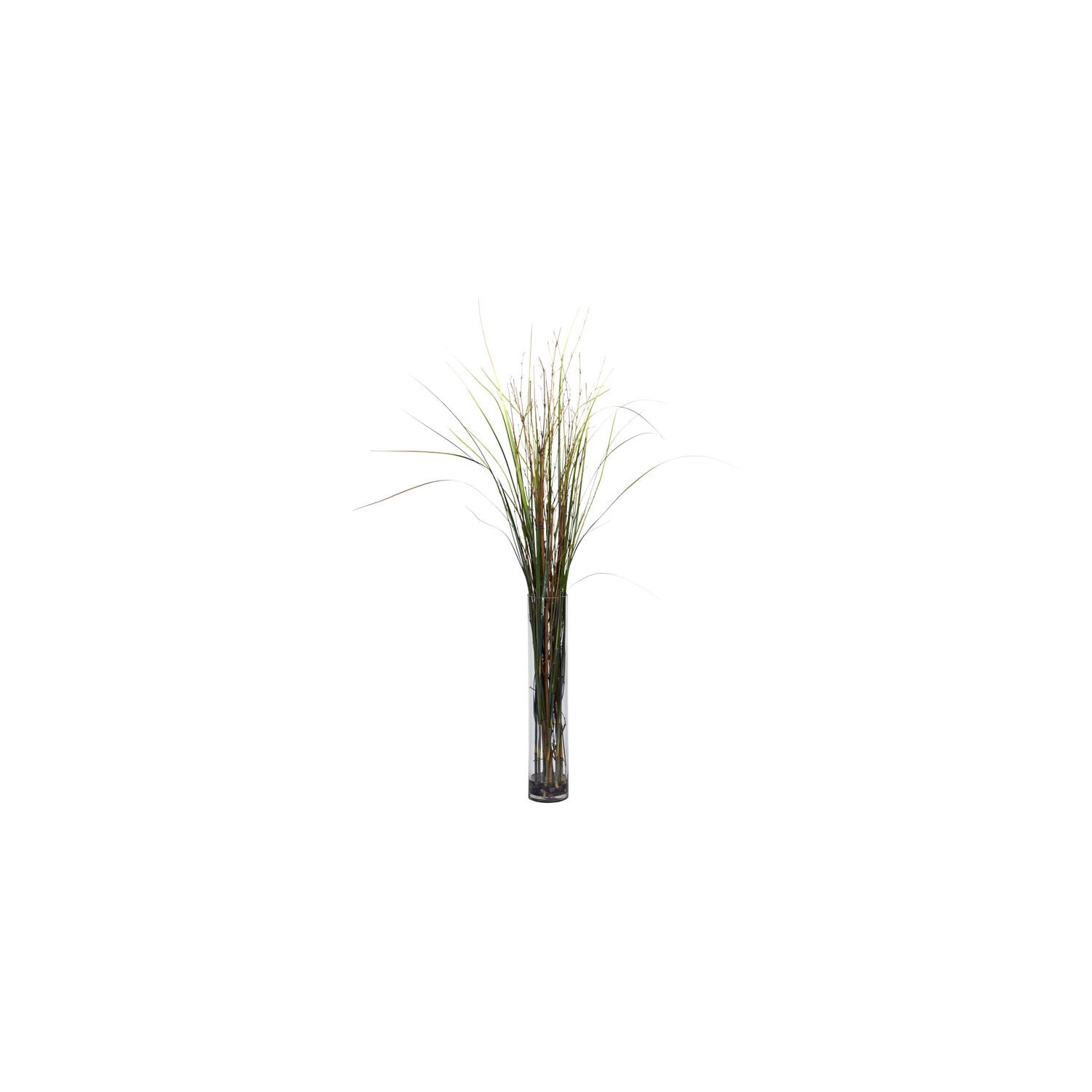 HomeStock Country Cottage Grass & Bamboo With Cylinder Silk Plant ...