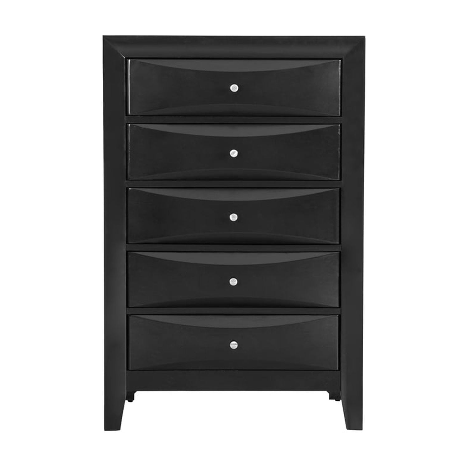 HomeStock Earthy Elements 5-Drawer Chest of Drawers, Real Wood Veneers ...