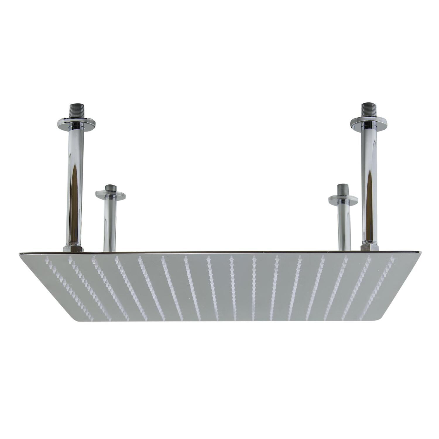 HomeStock Eclectic Escape 20" x 20" Polished Stainless Steel Ultra Thin ...