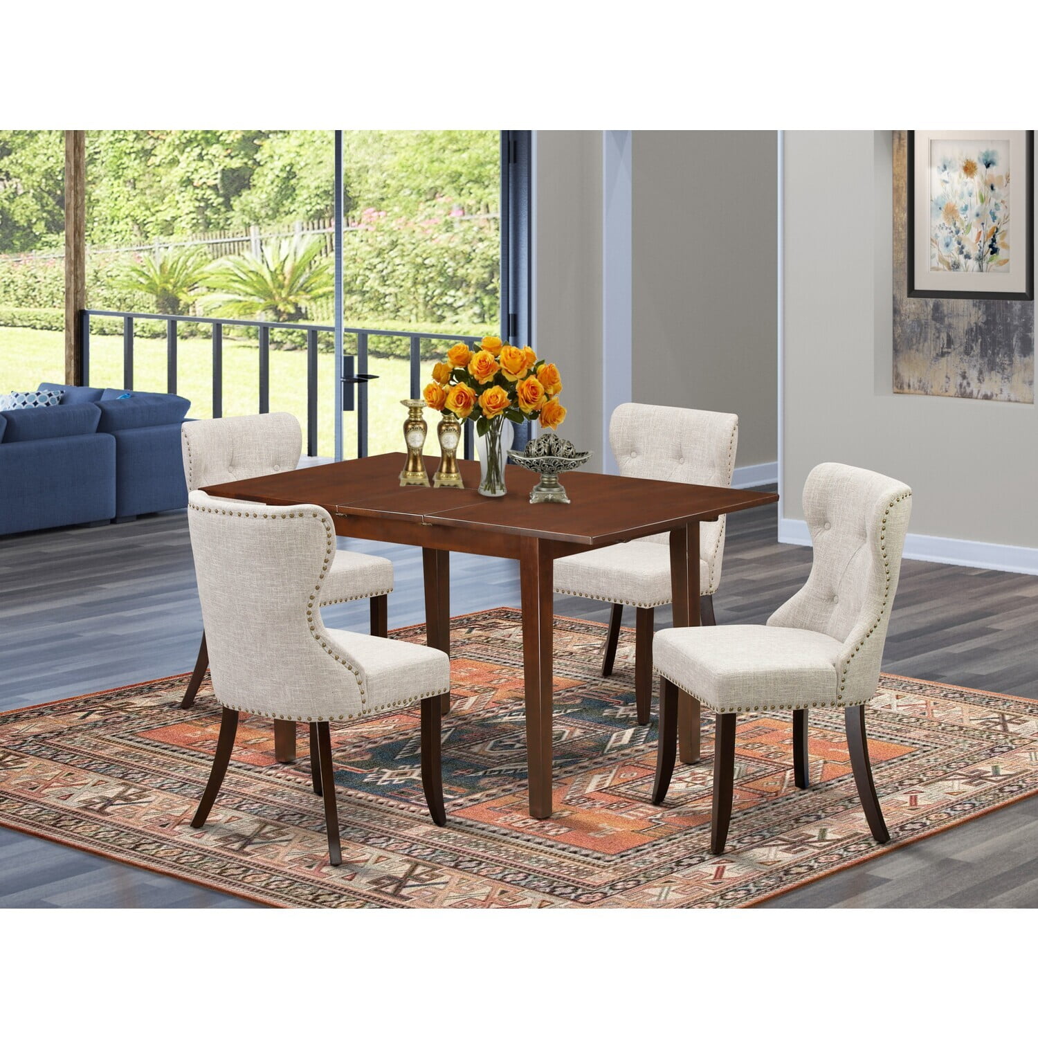 HomeStock Eclectic Escape Furniture - A Dining Table Set f 4 Fantastic ...
