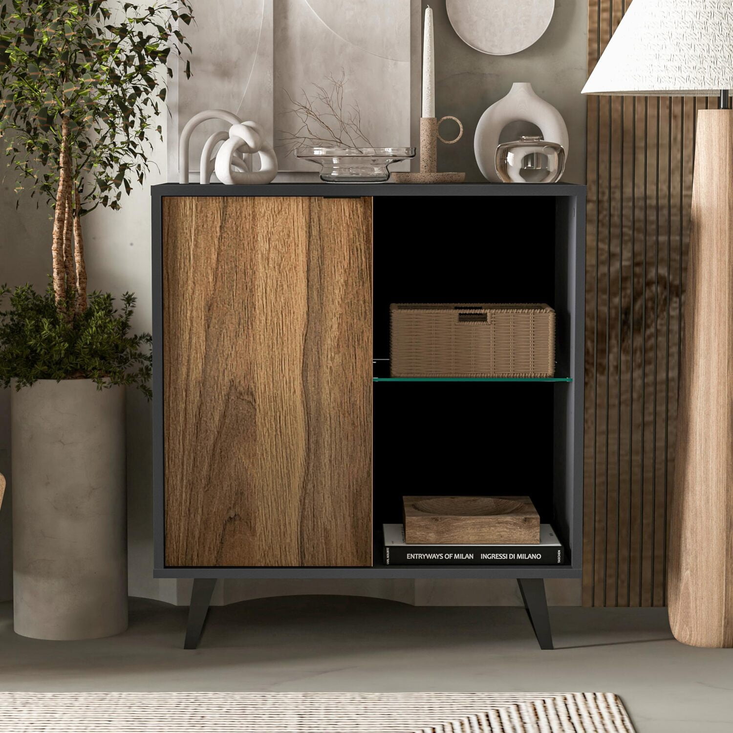 HomeStock Eclectic Escape Sideboard, Storage Cabinet with Soft Close ...