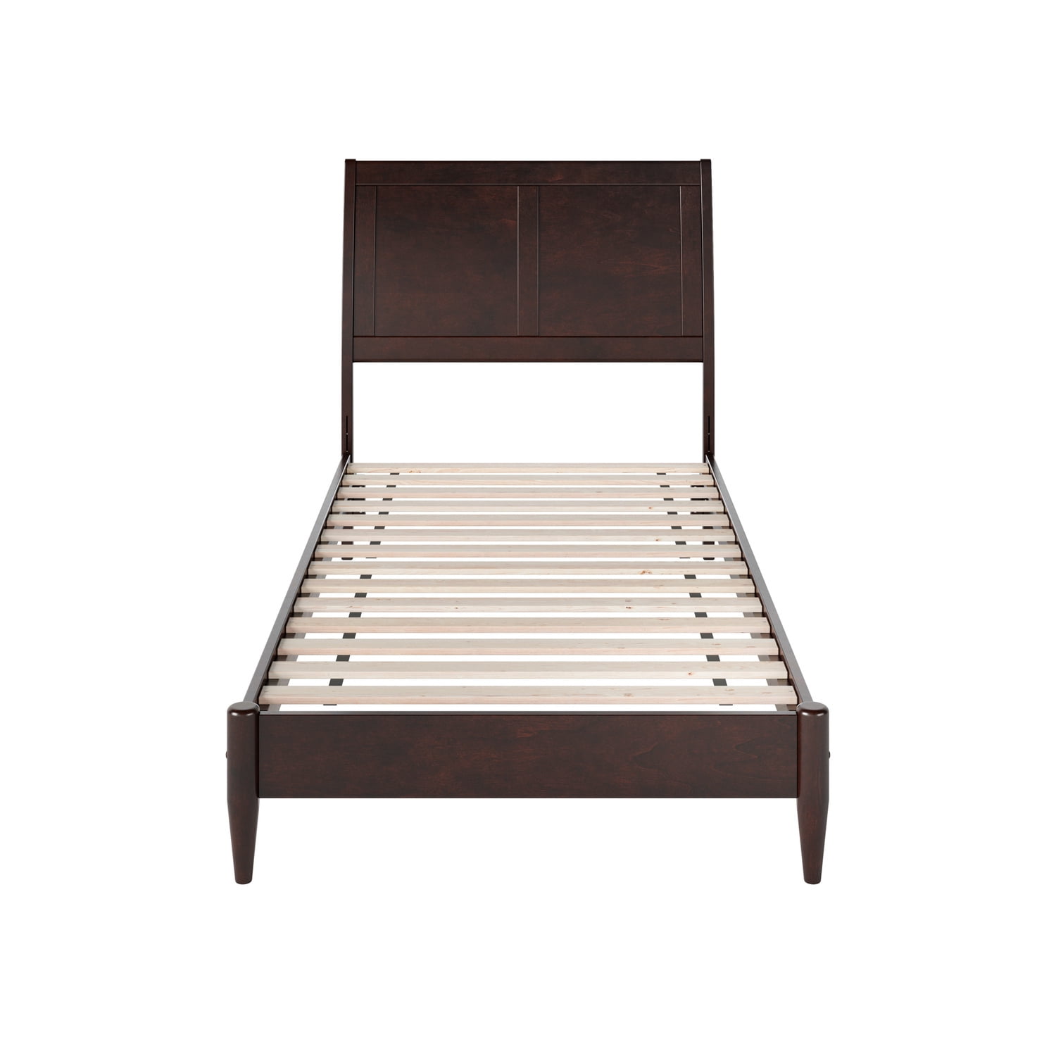 HomeStock Eclectic Escape Twin XL Solid Wood Low Profile Sleigh ...
