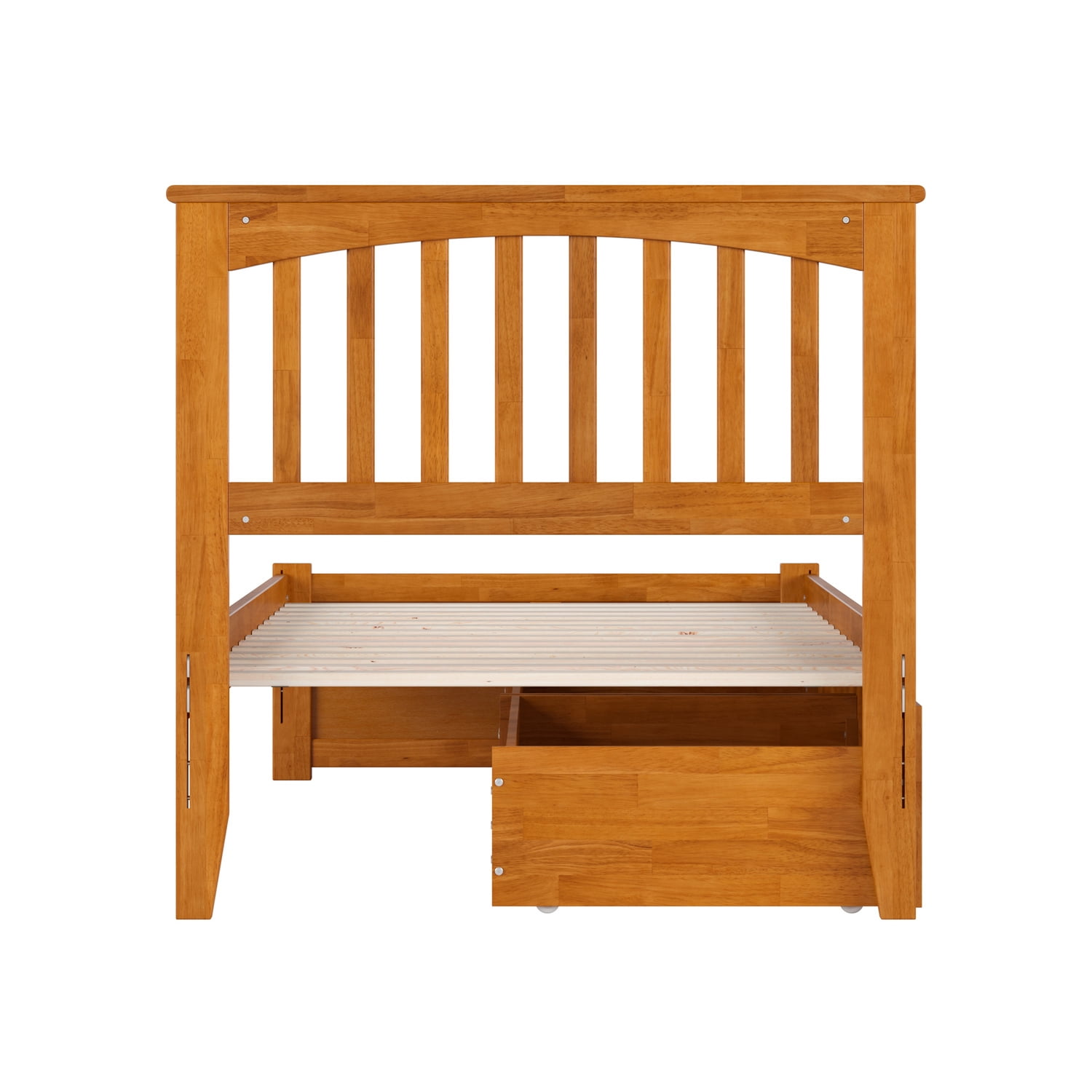 HomeStock Eclectic Escape Twin XL Solid Wood Platform Bed with ...