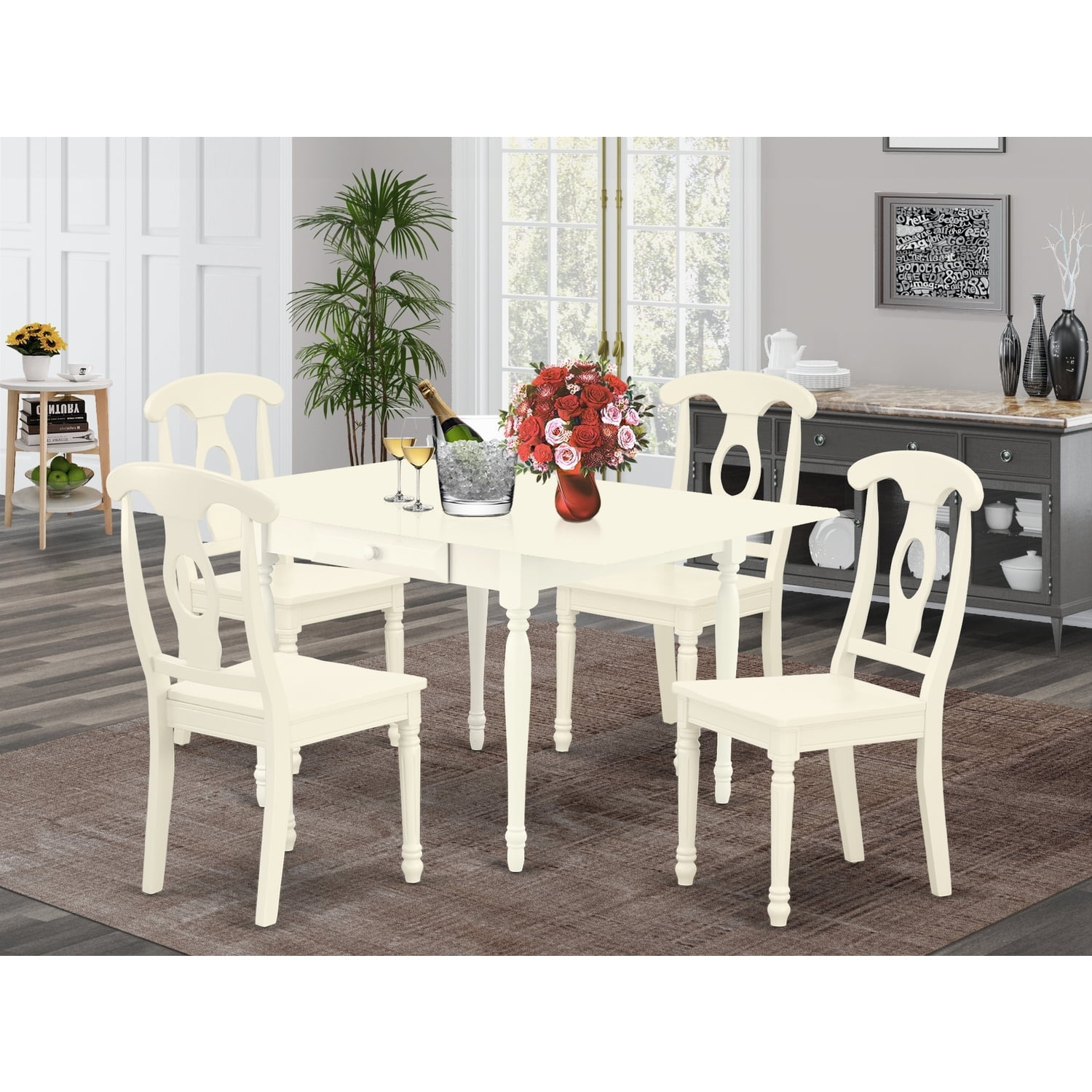 HomeStock Eclectic Exclusivity 5 Pieces Dinette Set - Strong Two 9-Inch ...