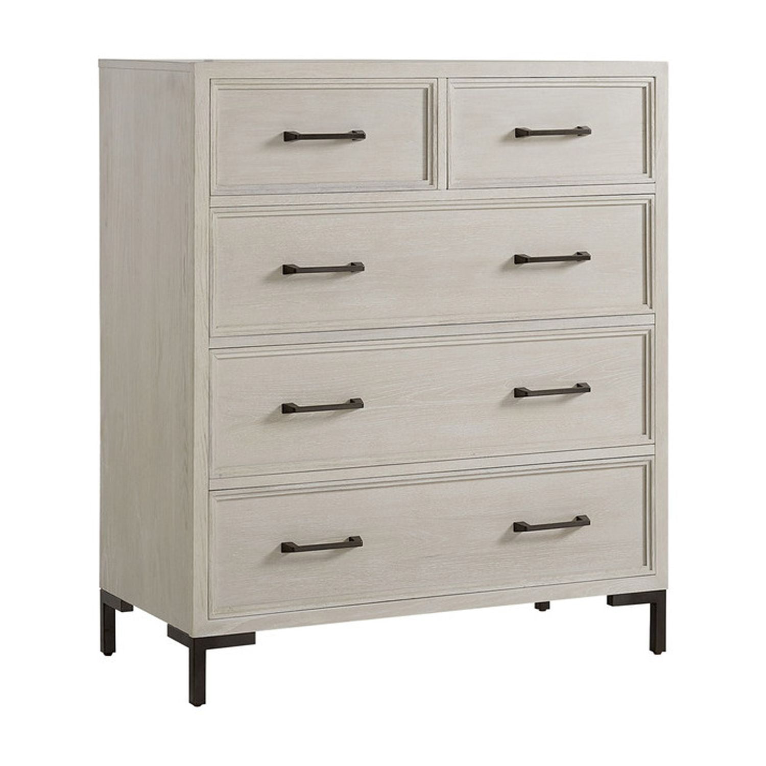 HomeStock Elegance Chest in Antique White with English Dovetailed ...
