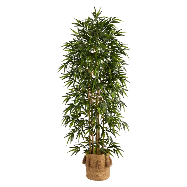 HomeStock Farmhouse Fresh 6Ft. Bamboo Artificial Tree With 1024 ...