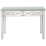 Console Table Silver Finish Mirror Accent Entryway Hallway Decor ...