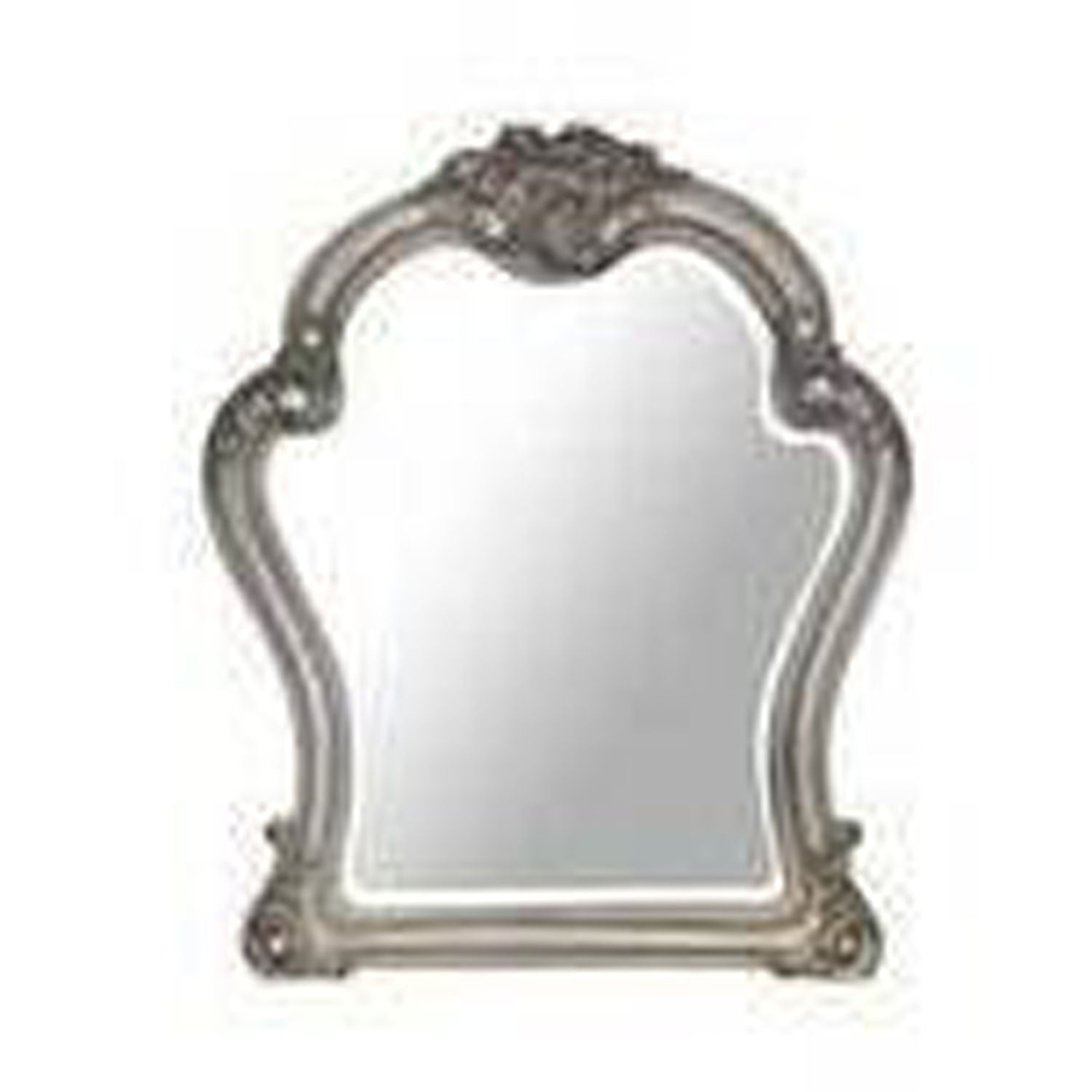 HomeStock French Country Mirror in Vintage Bone White, 46"L x 46"W ...