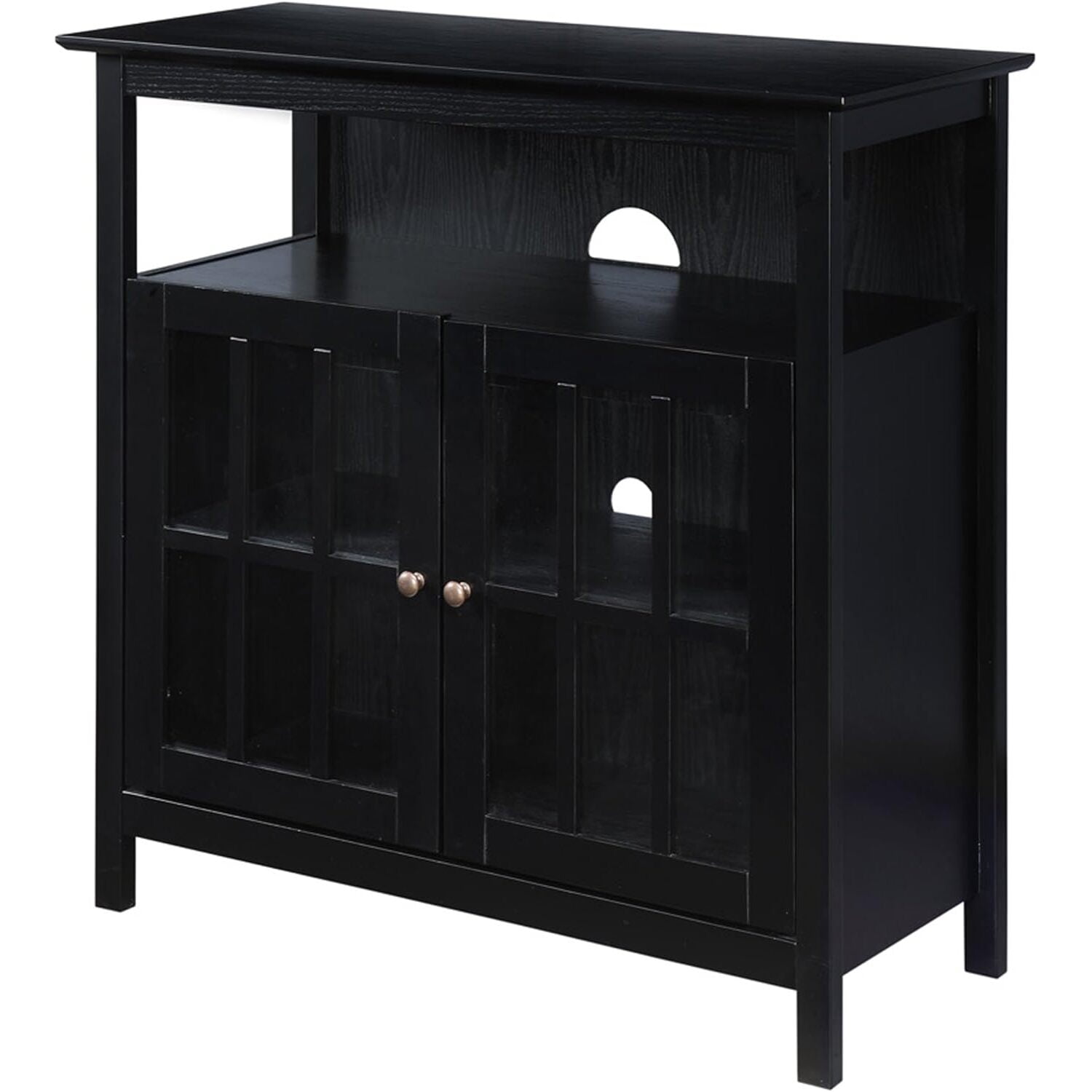 HomeStock French Fabulous Highboy Tv Stand With Storage Cabinets ...