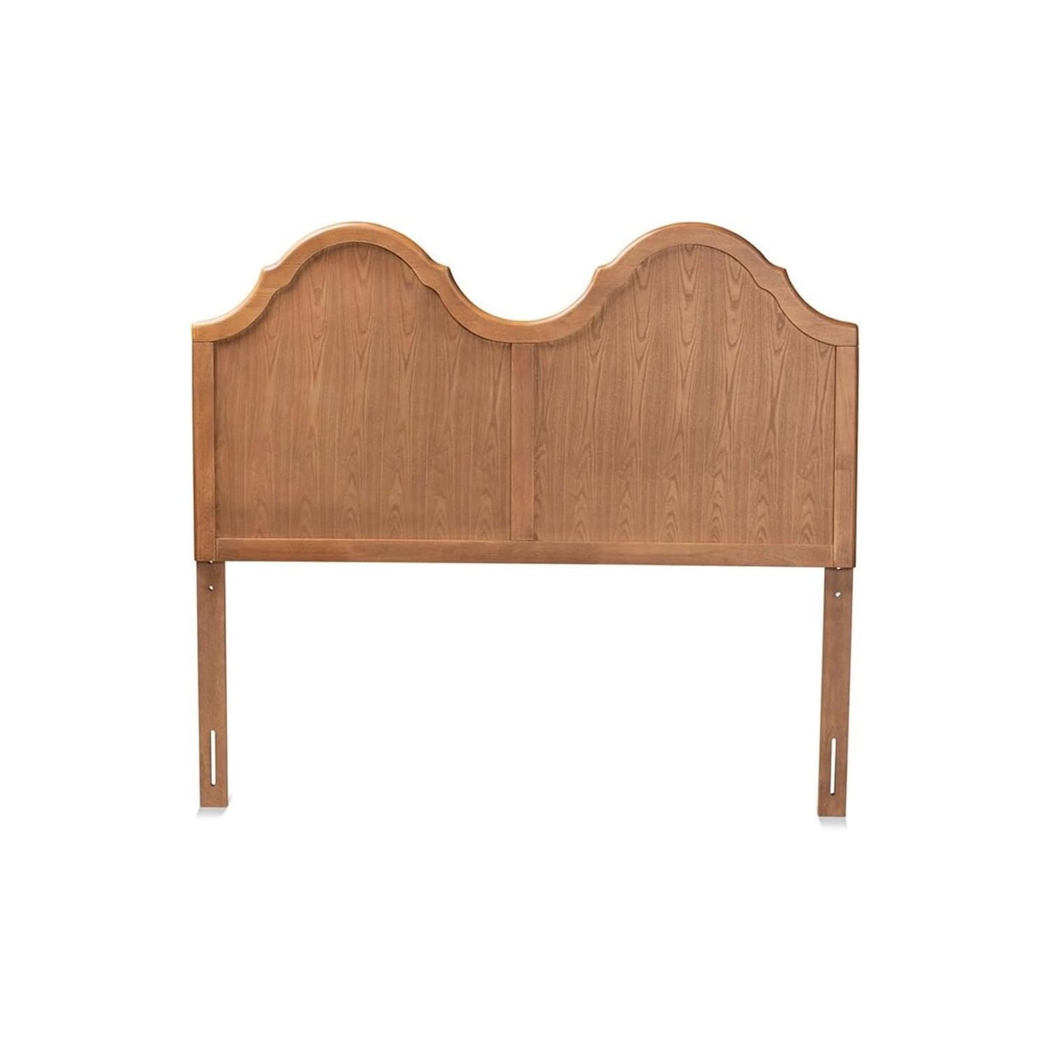 HomeStock French Fabulous Ash Walnut Finished Wood Arched Headboard ...