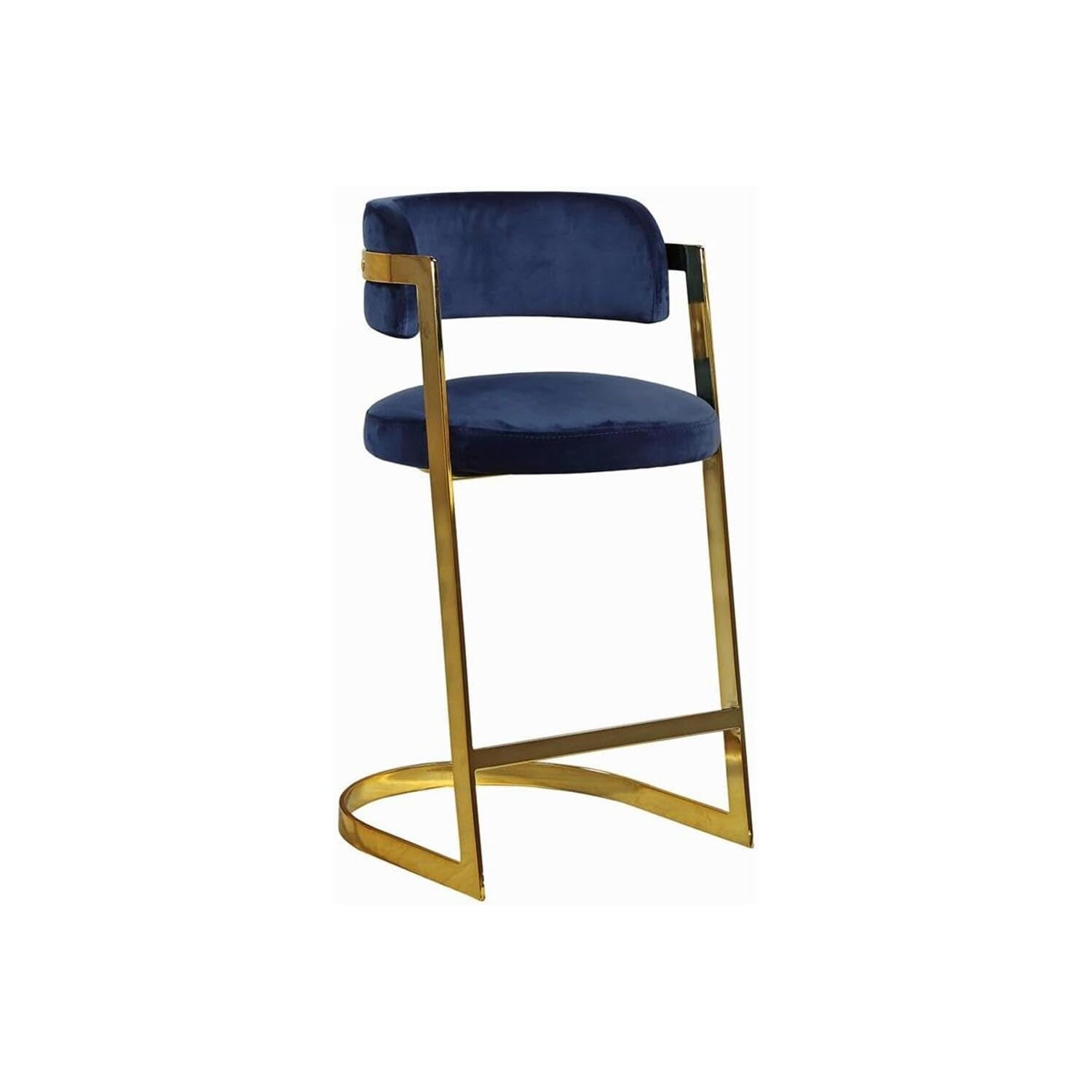 HomeStock French Flair Modern, Contemporary Velvet Upholstered Counter ...